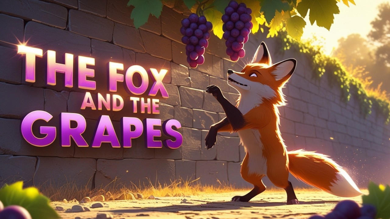 The Fox and the Grapes 🦊🍇 | Aesop’s Fable for Kids | Moral Story ...