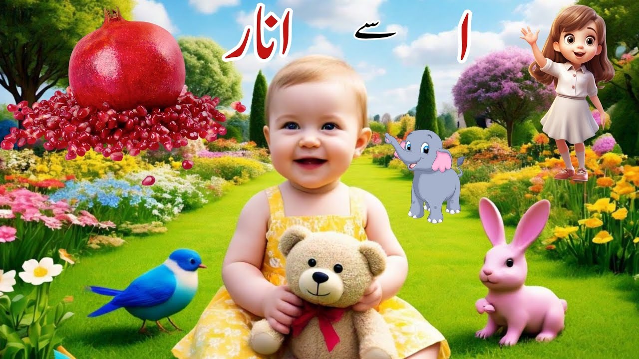 Urdu Alphabets and words اردو حروف اور الفاظ اردو حروف تہجی Urdu Rhymes ...