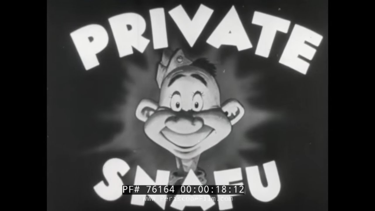 PRIVATE SNAFU "SPIES" WWII CARTOON CHUCK JONES 76164 - YouTube