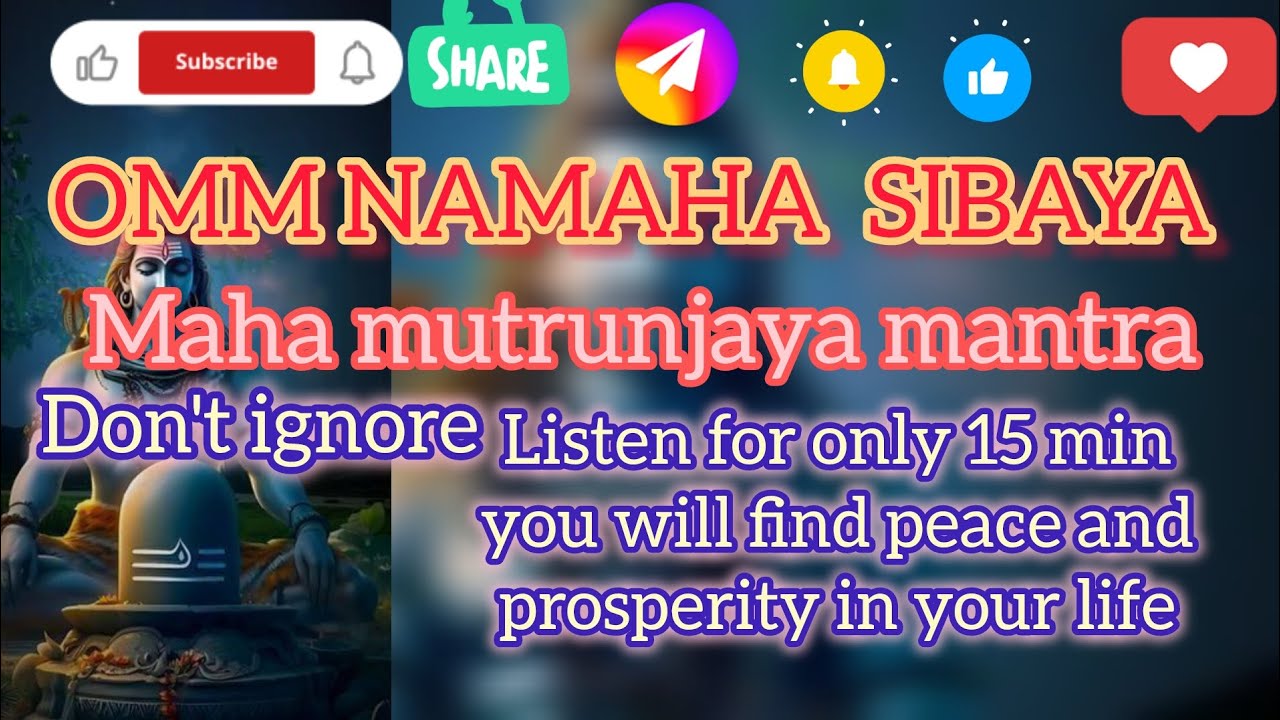 most powerful mantra that brings you peace and happiness//Maha ...