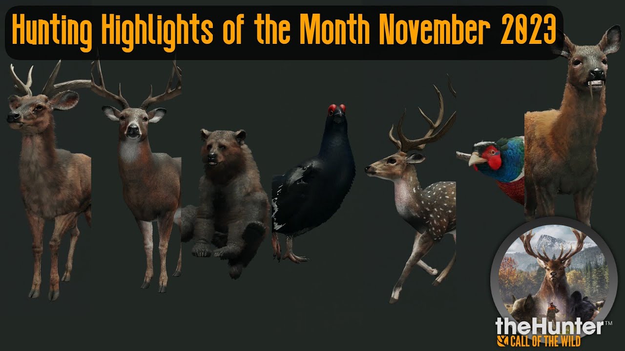 Hunting Highlights of the Month November 2023 theHunter Call of the ...
