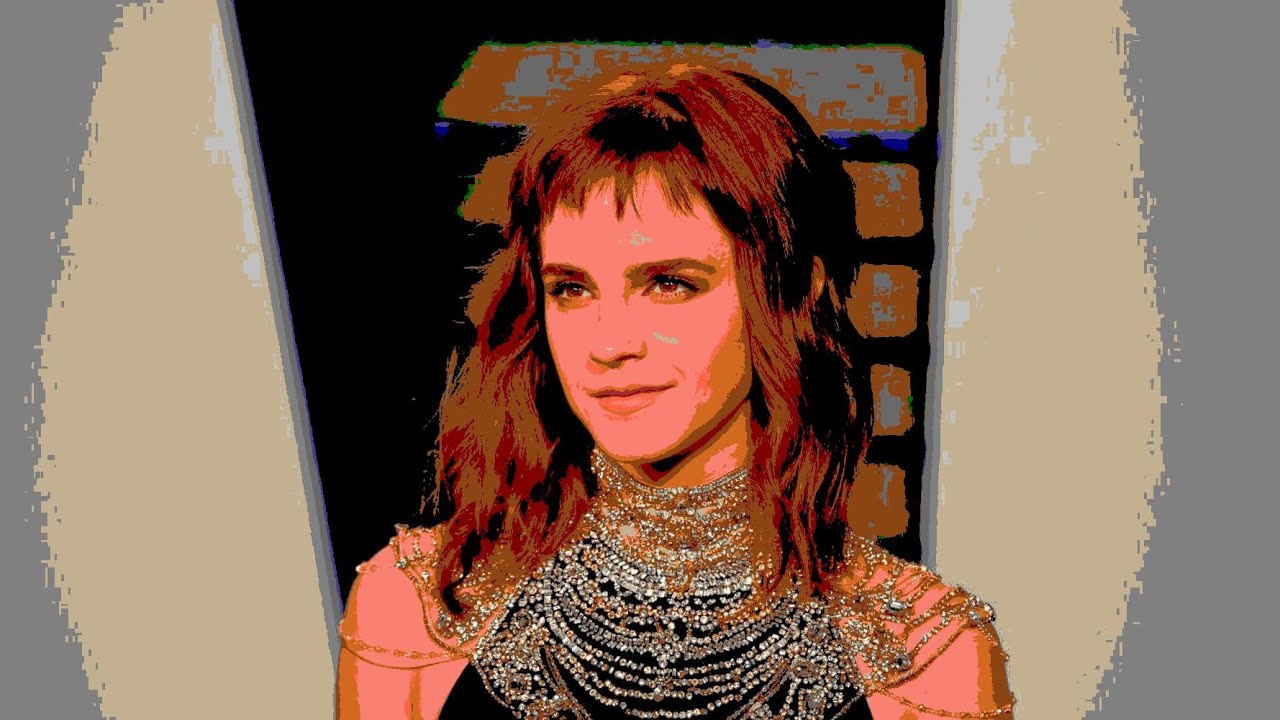 Animated Emma Watson Incredible Time Lapse - YouTube