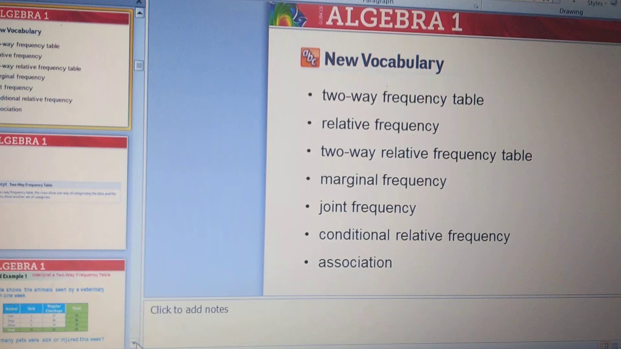 Summarizing Categorical Data (grade 8) part 1 - YouTube