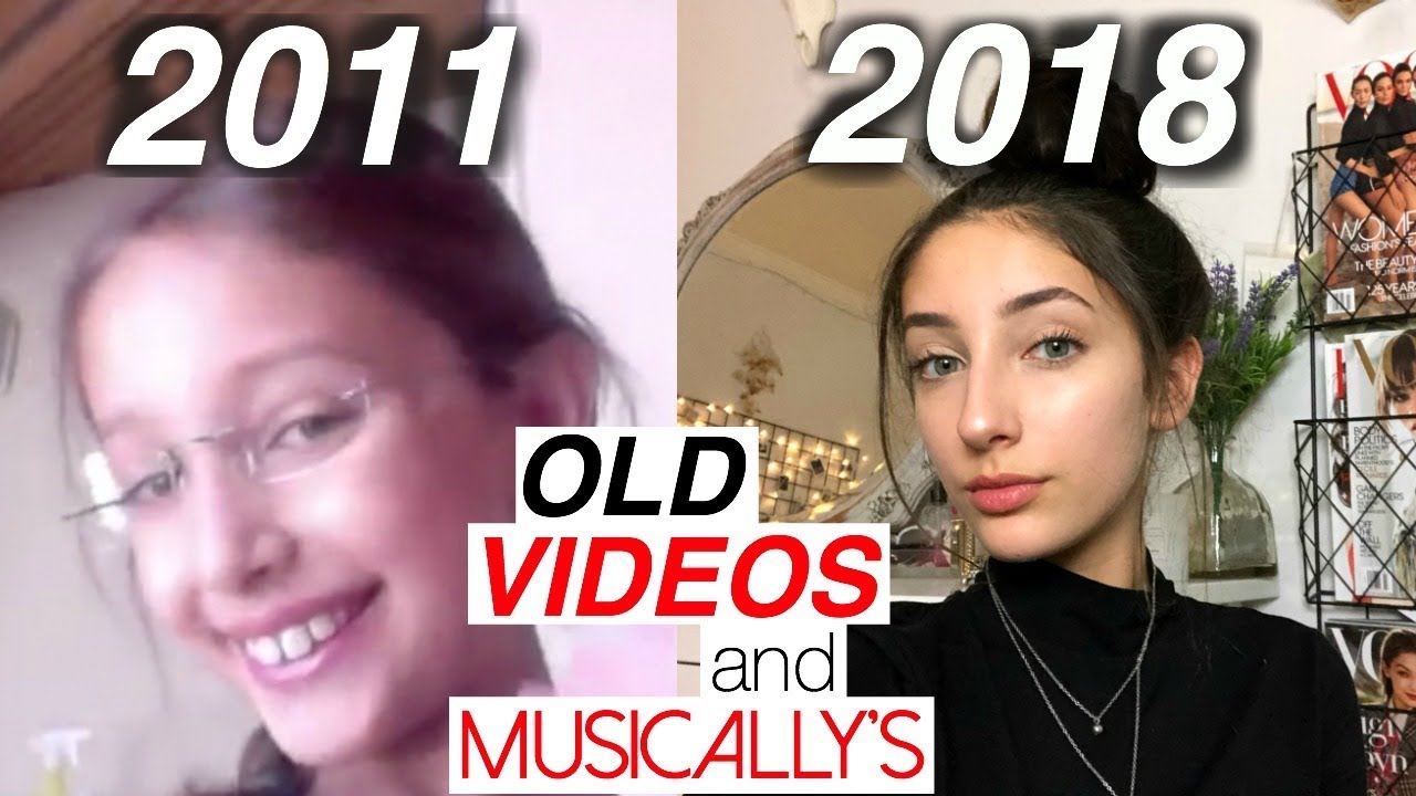 REACTING TO MY OLD VIDEOS & MUSICALLY'S! - YouTube