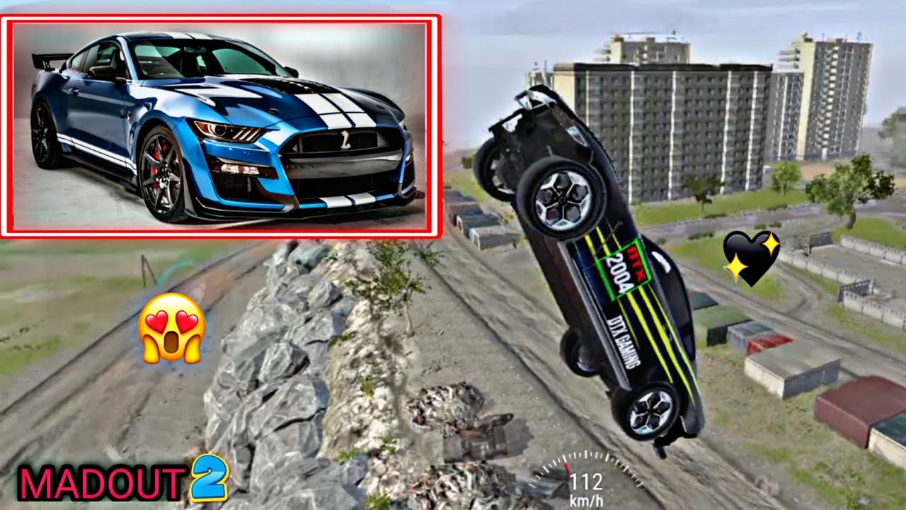 Crazy Mustang GT Flying in MADOUT2😳🌆#bigcityonline 💸🌆|| - YouTube