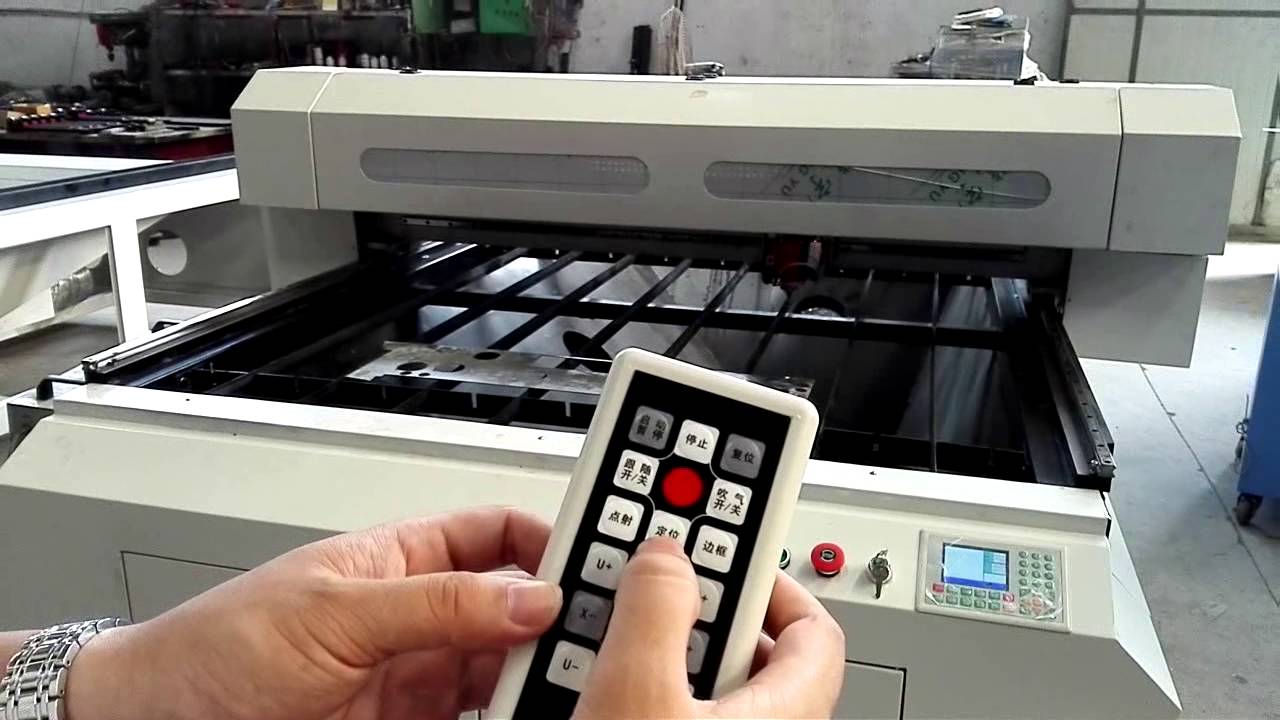 laser machine wireless remote operating handle - YouTube