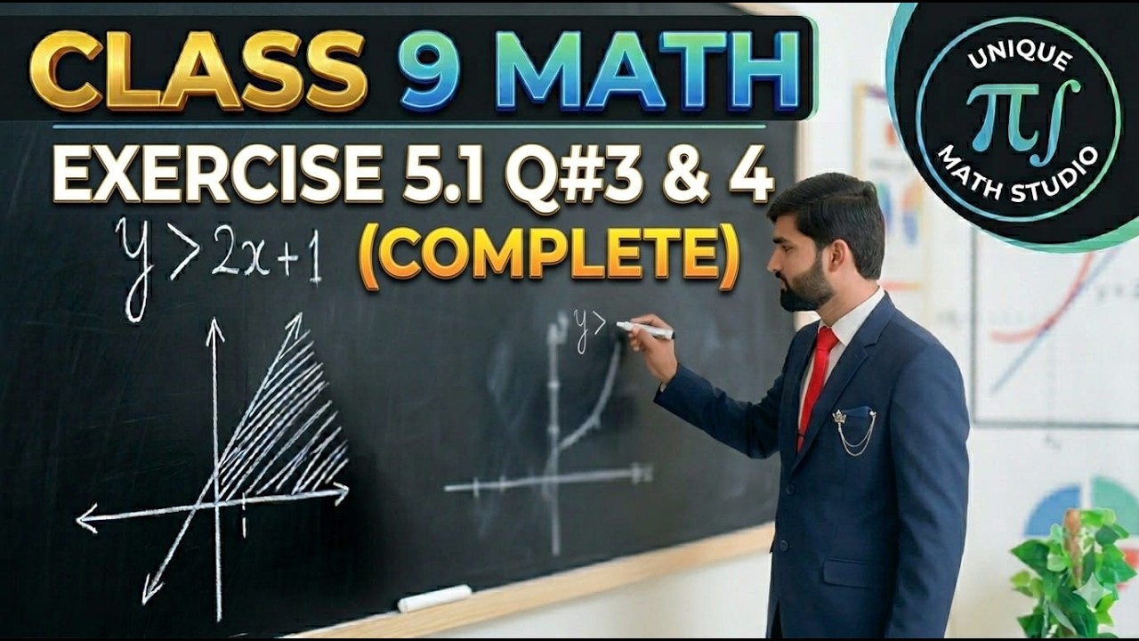 Class 9 Math | Exercise 5.1 Q 3 & 4 | Unit 5 Linear Equations and ...