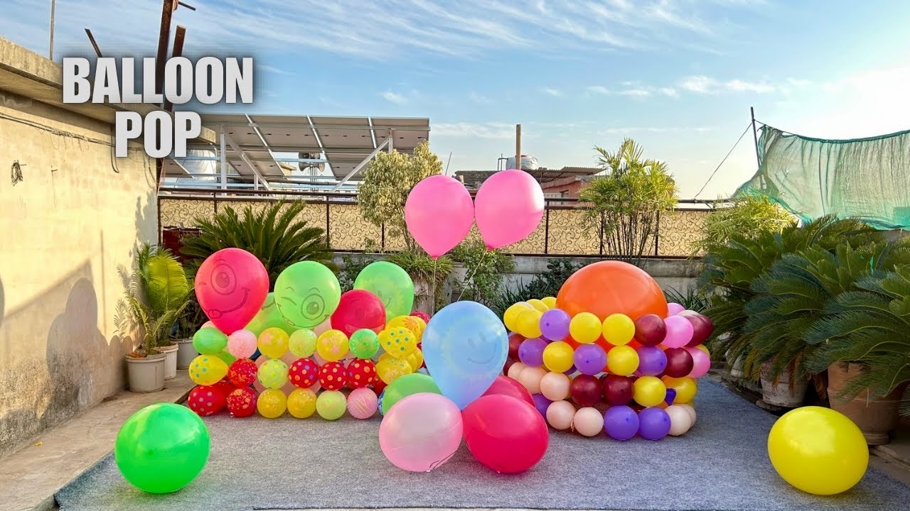 Colourful Printed & Helium Balloon Popping Fun 2024 🎈🔥 - YouTube