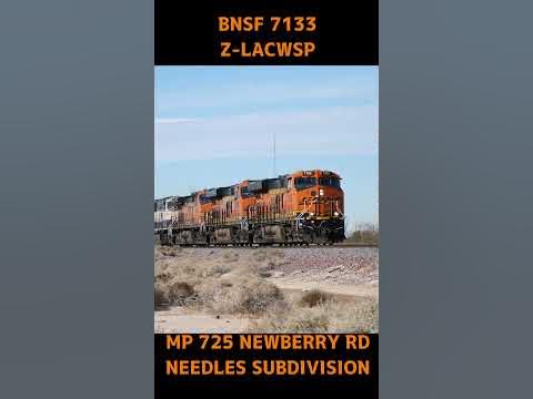BNSF 7133 EB Z-LACWSP 1-9-2024 #railway #railfreight #railroad - YouTube