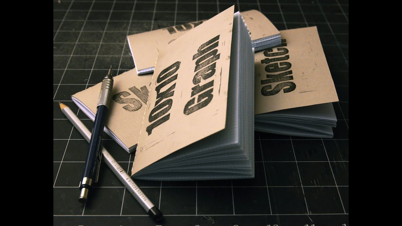 DIY Pocket Notebook - Book Binding - YouTube