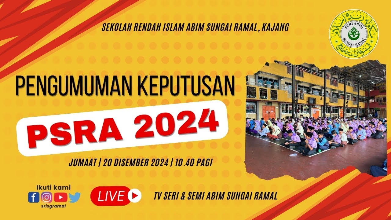 LIVE! PENGUMUMAN KEPUTUSAN PSRA 2024 - YouTube