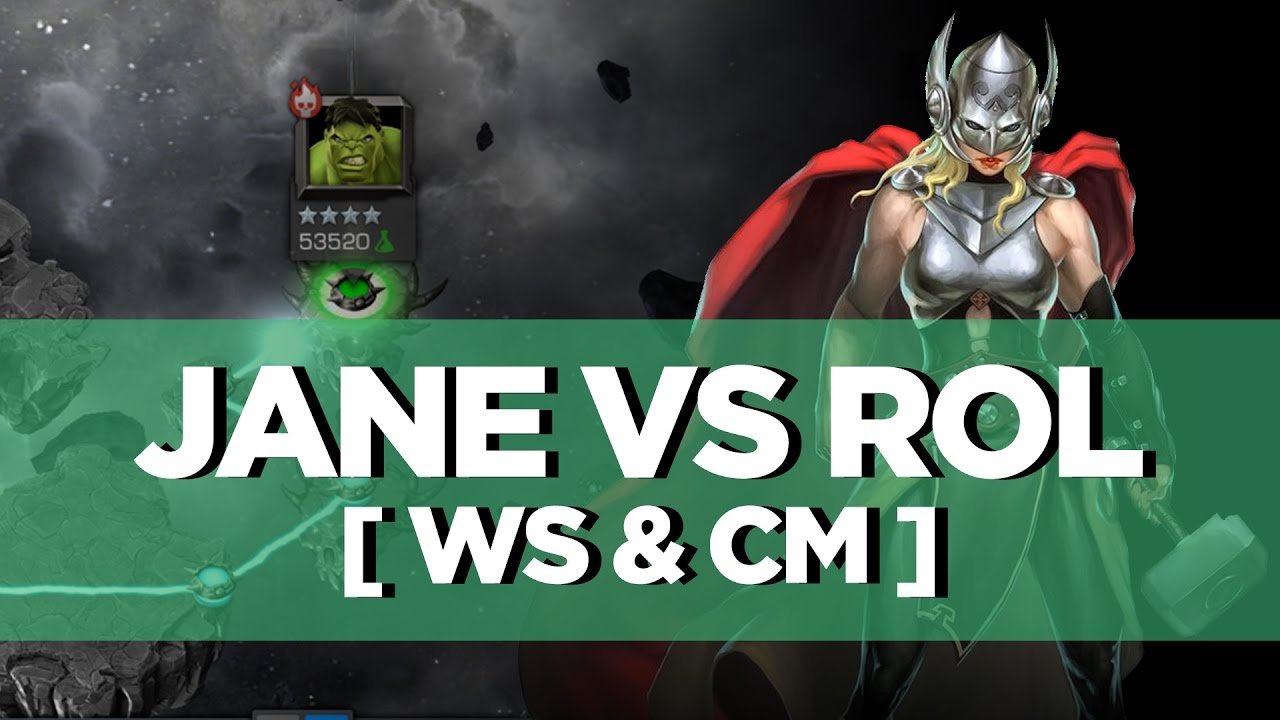 Thor Jane Foster vs ROL - Marvel Contest of Champions - YouTube