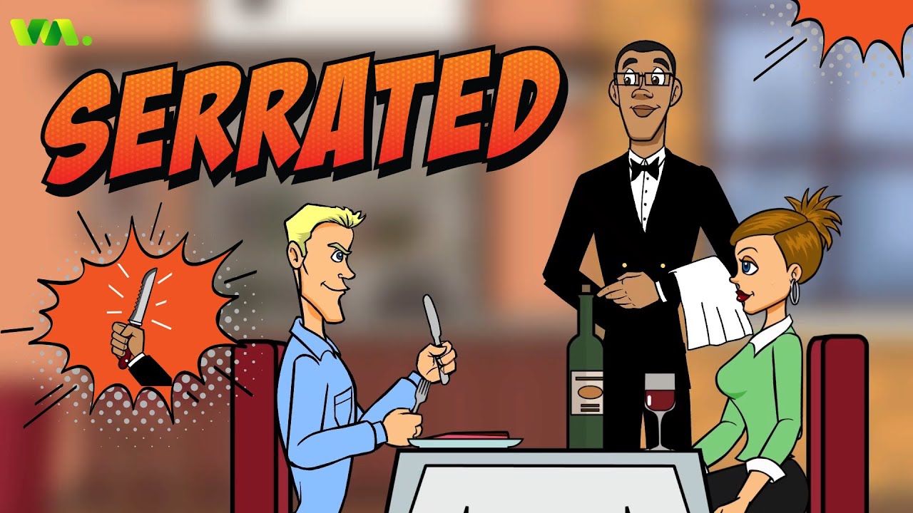 Learn the word Serrated | Animated Vocabulary | Vocabimate English ...