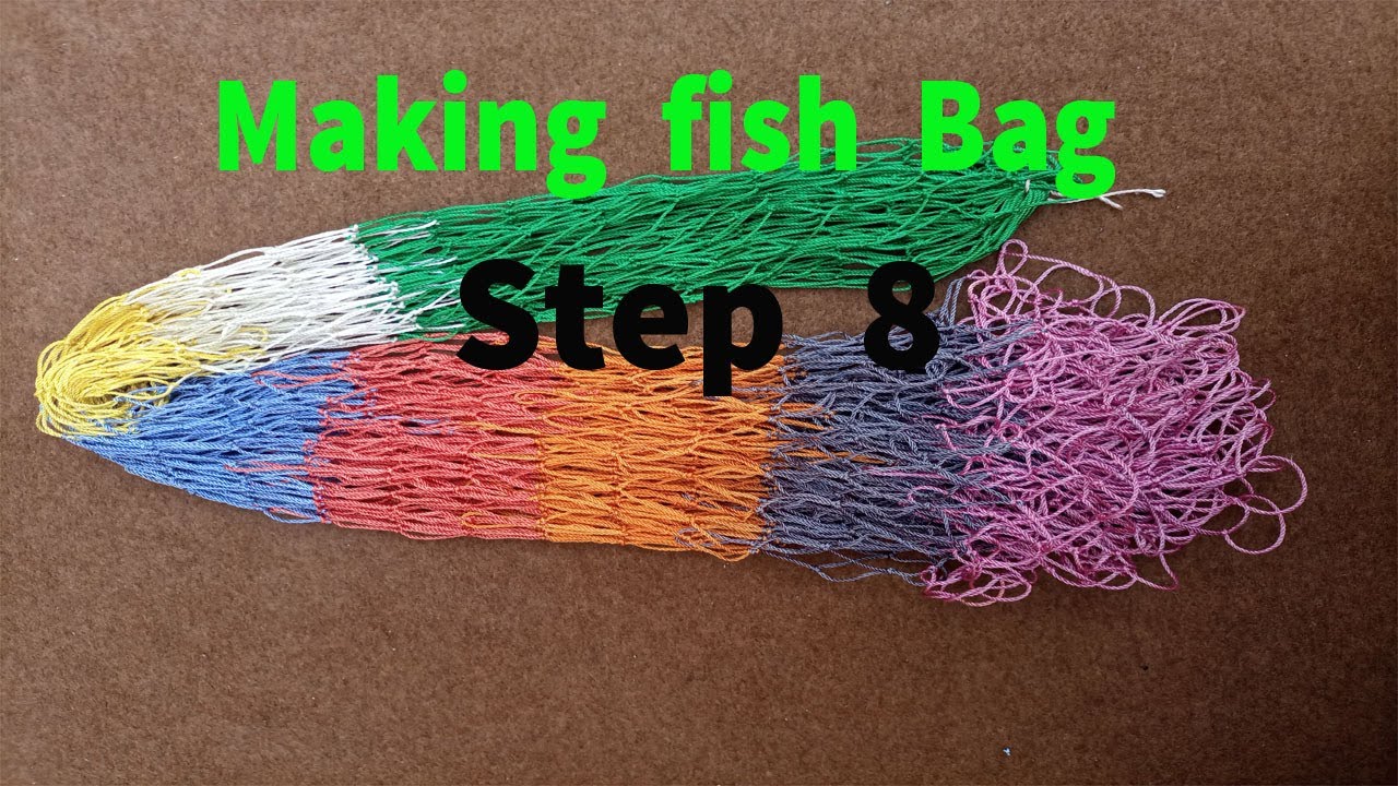 fish bag making step 8 / Amazing fish bag...Fish keep net....Chudda ...