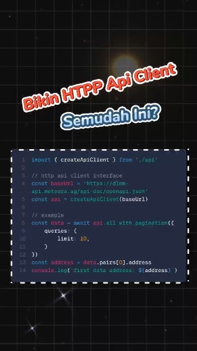 Bikin HTTP Api Client Di JavaScript Semudah Ini? - YouTube