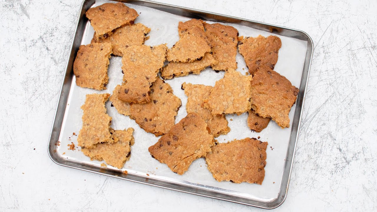 Triple Chocolate Chip Cookie Brittle Recipe - YouTube