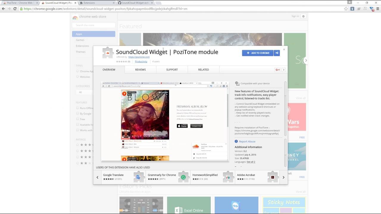 SoundCloud Widget | PoziTone module - YouTube