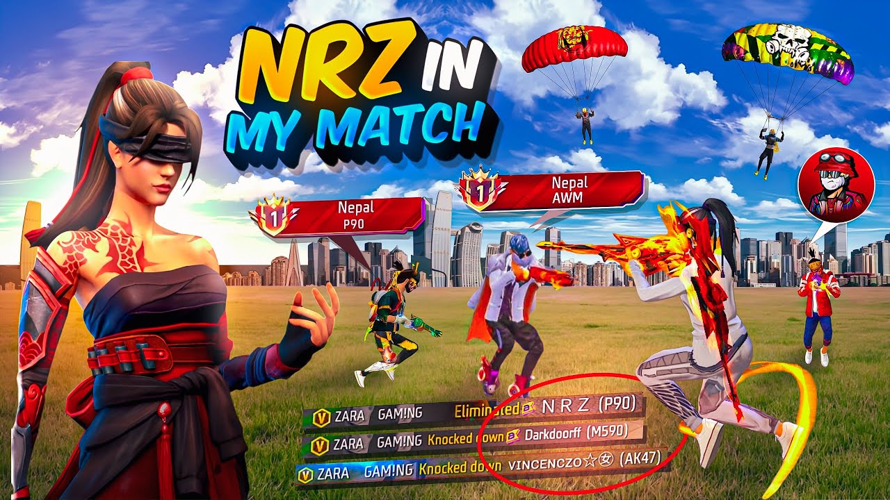 @NRZ in My BR Rank Match ️ AWM Top 1 Team + P90 Top 1 Team ️💀Who Will ...