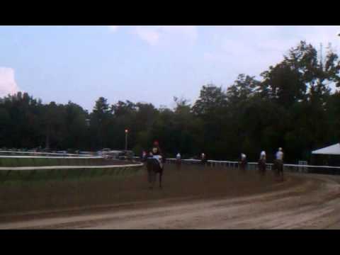 Whitney field post finish line gallop out - YouTube
