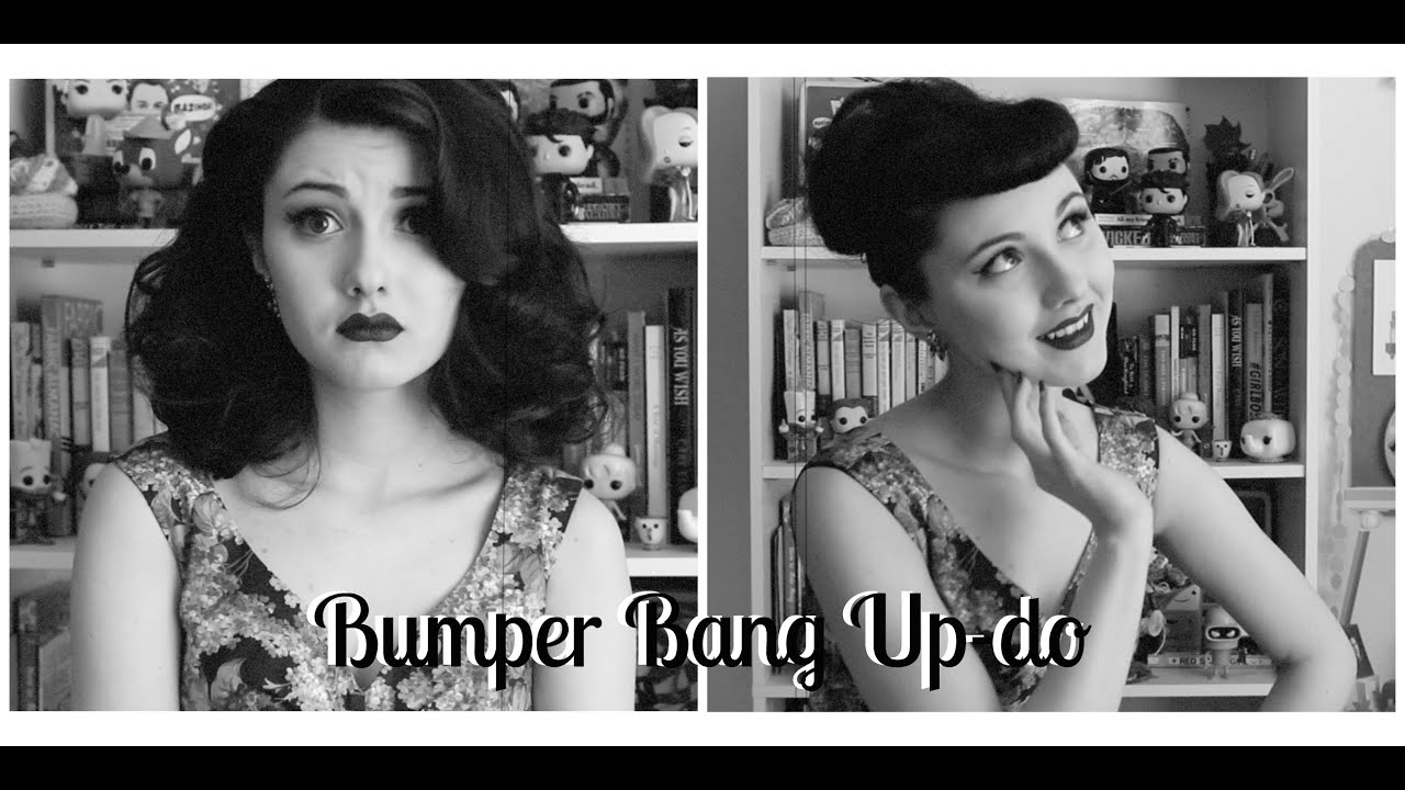 Bumper Bang Updo - YouTube
