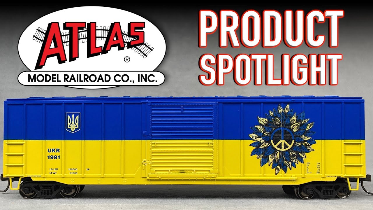 HO Scale Ukraine Relief Boxcar Atlas Product Spotlight - YouTube