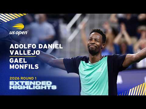 Adolfo Daniel Vallejo vs. Gael Monfils Extended Highlights | 2026 US Open Round 1