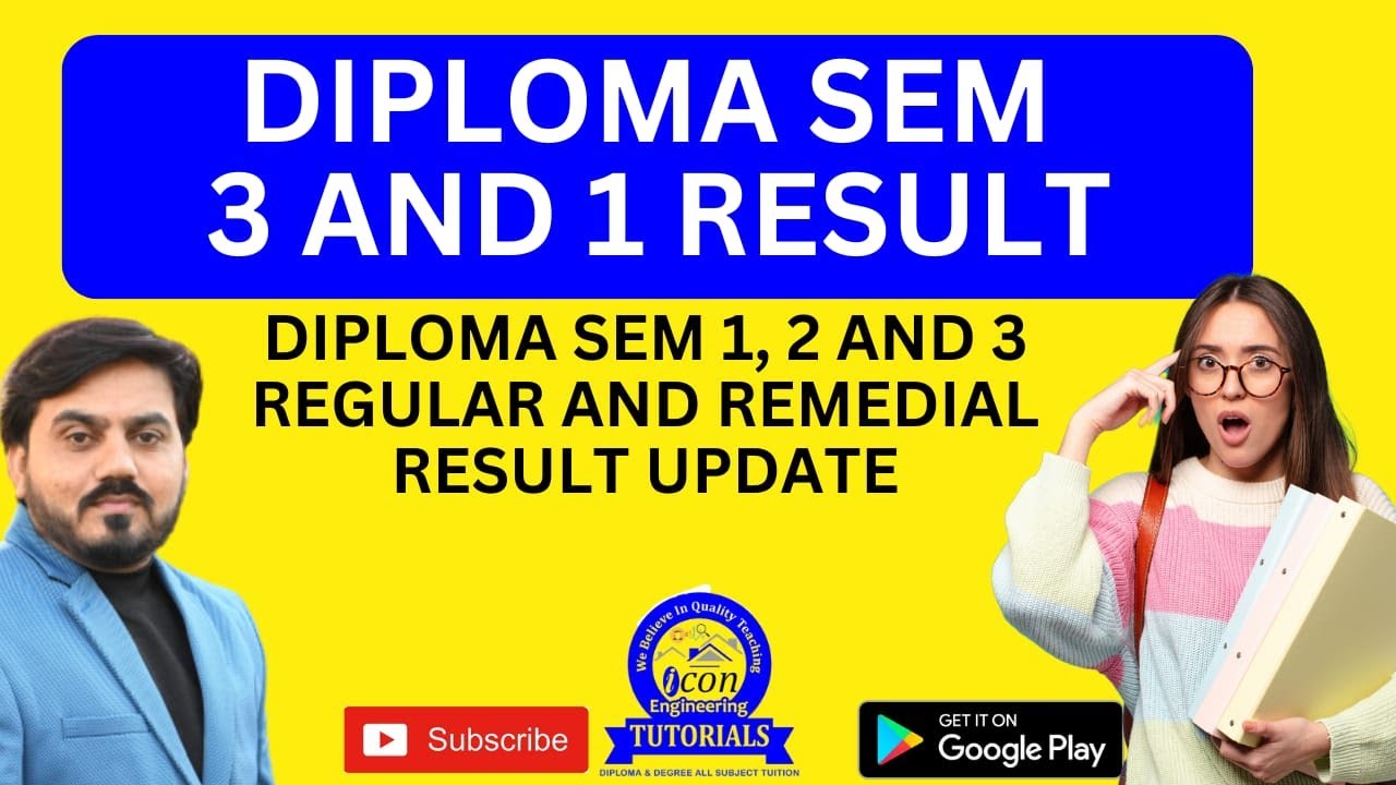 DIPLOMA GTU RESULT UPADTE || DIPLOMA SEM 1 RESULT | DIPLOMA SEM 3 ...