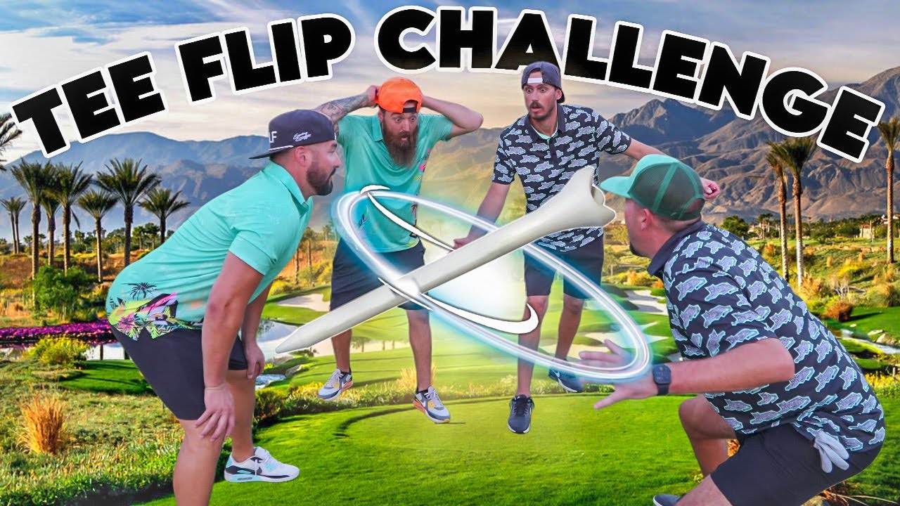 Tee Flip Golf Challenge!! - YouTube