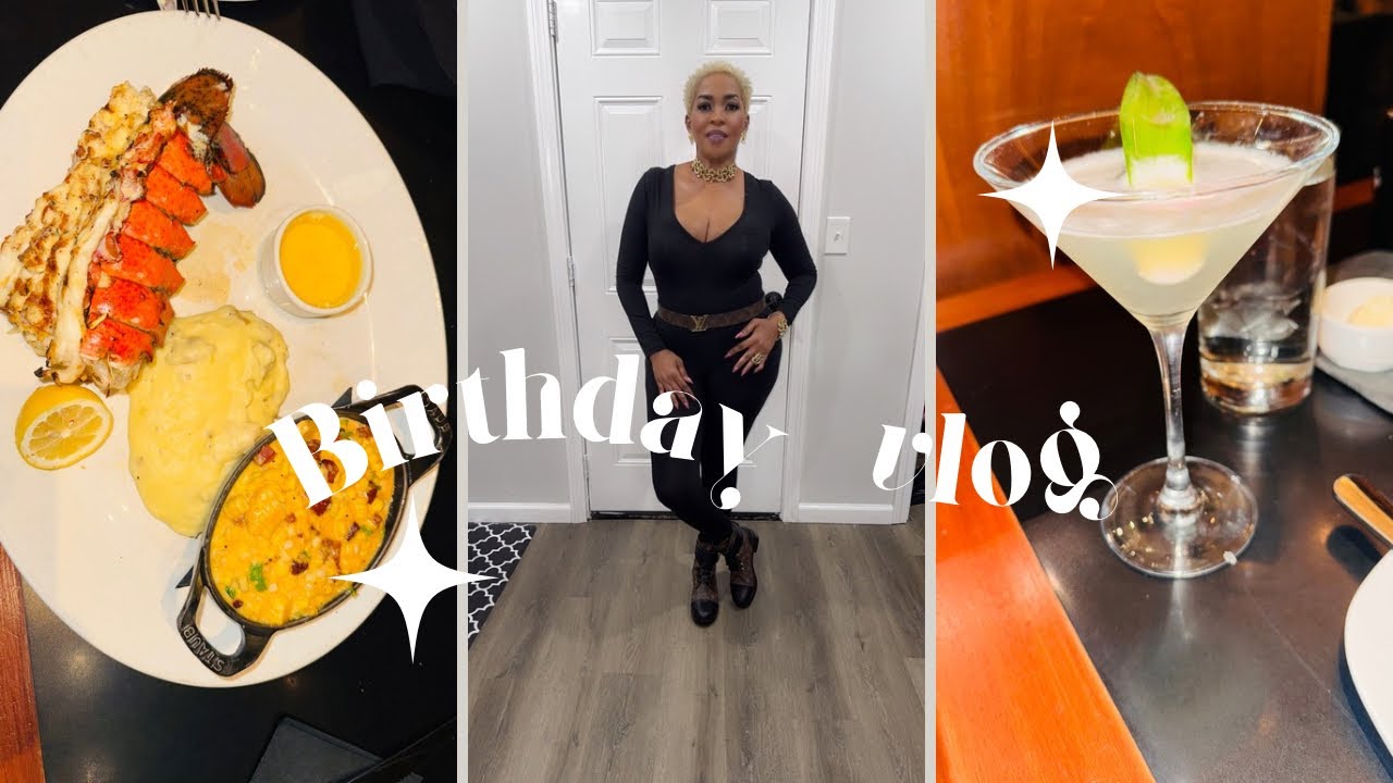 Birthday vlog: dinner date, makeup gifts - YouTube