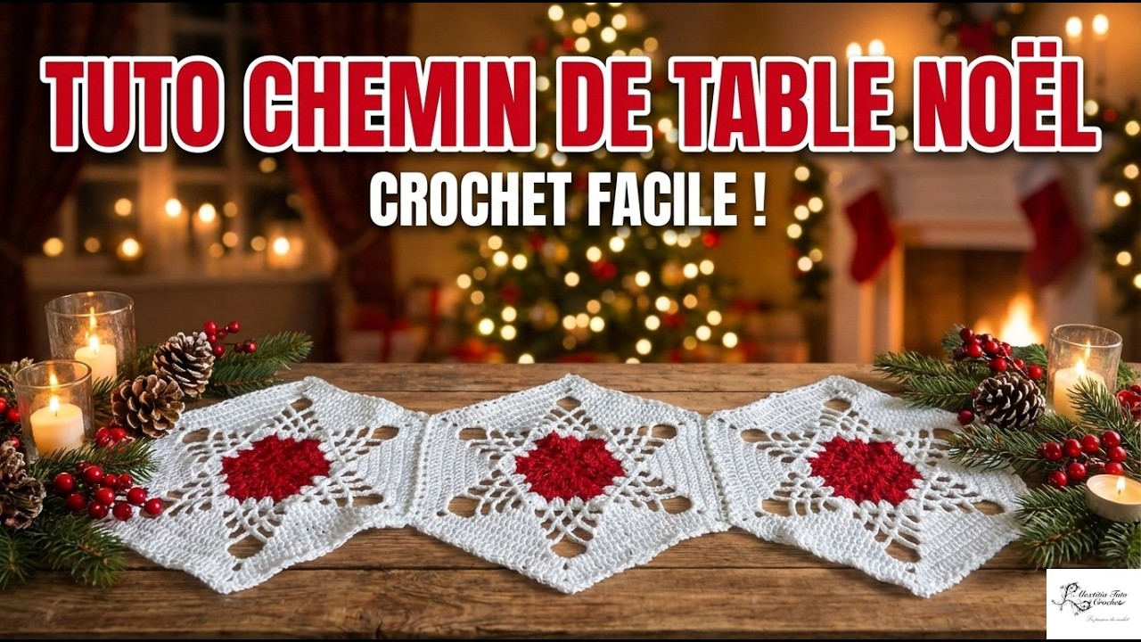 Tuto chemin de table au crochet @AlextitiaTutoCrochet - YouTube