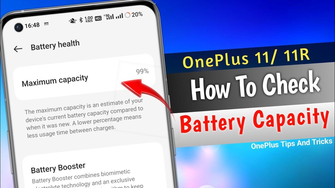 OnePlus 11 Tips And Tricks| Check Battery Capacity Of OnePlus 11 - YouTube