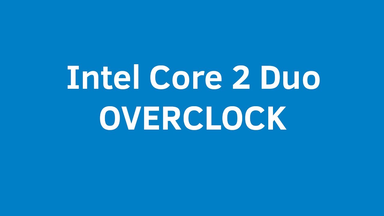 Overclock Benchmarks Core 2 Duo E7300 4.05 Ghz - YouTube