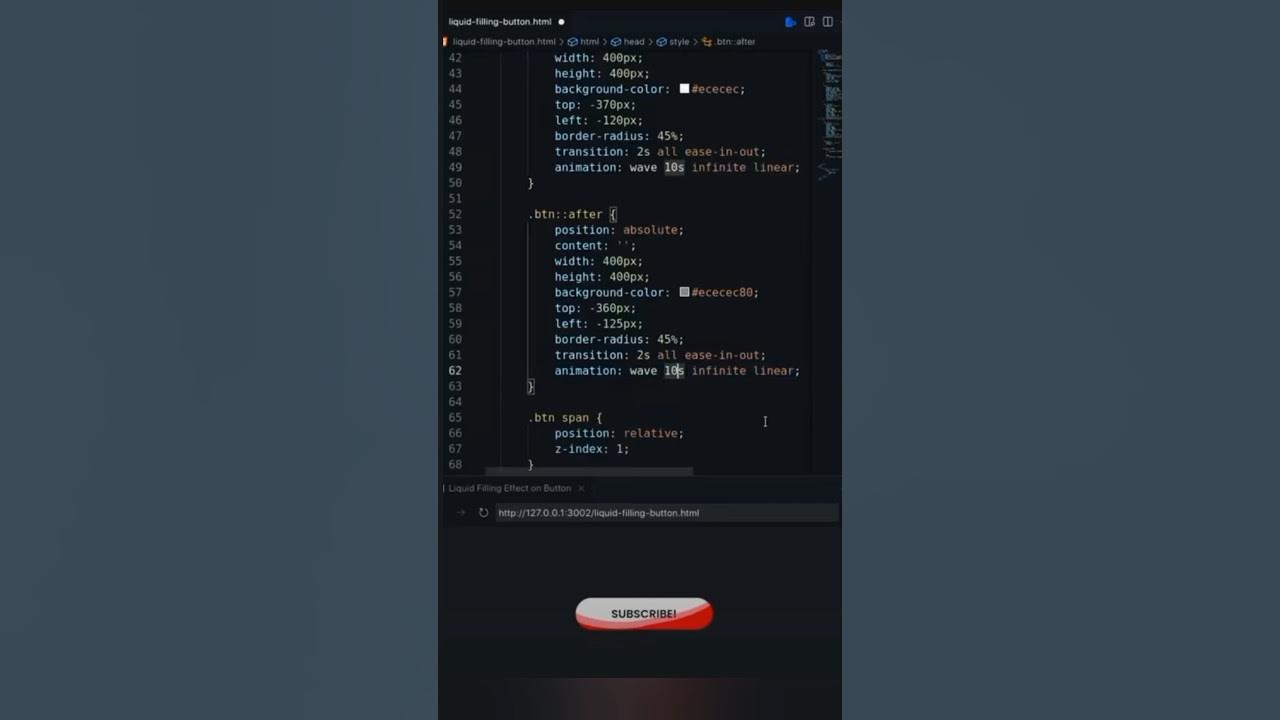 Filling Button Animation Using Html and css #button #animation #htmlandcss - YouTube