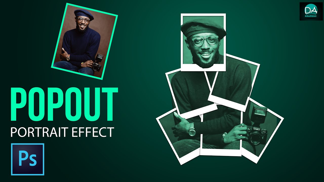 HOW TO CREATE PORTRAIT POPOUT COOL ART TUTORIAL - PHOTOSHOP TUTORIAL - YouTube