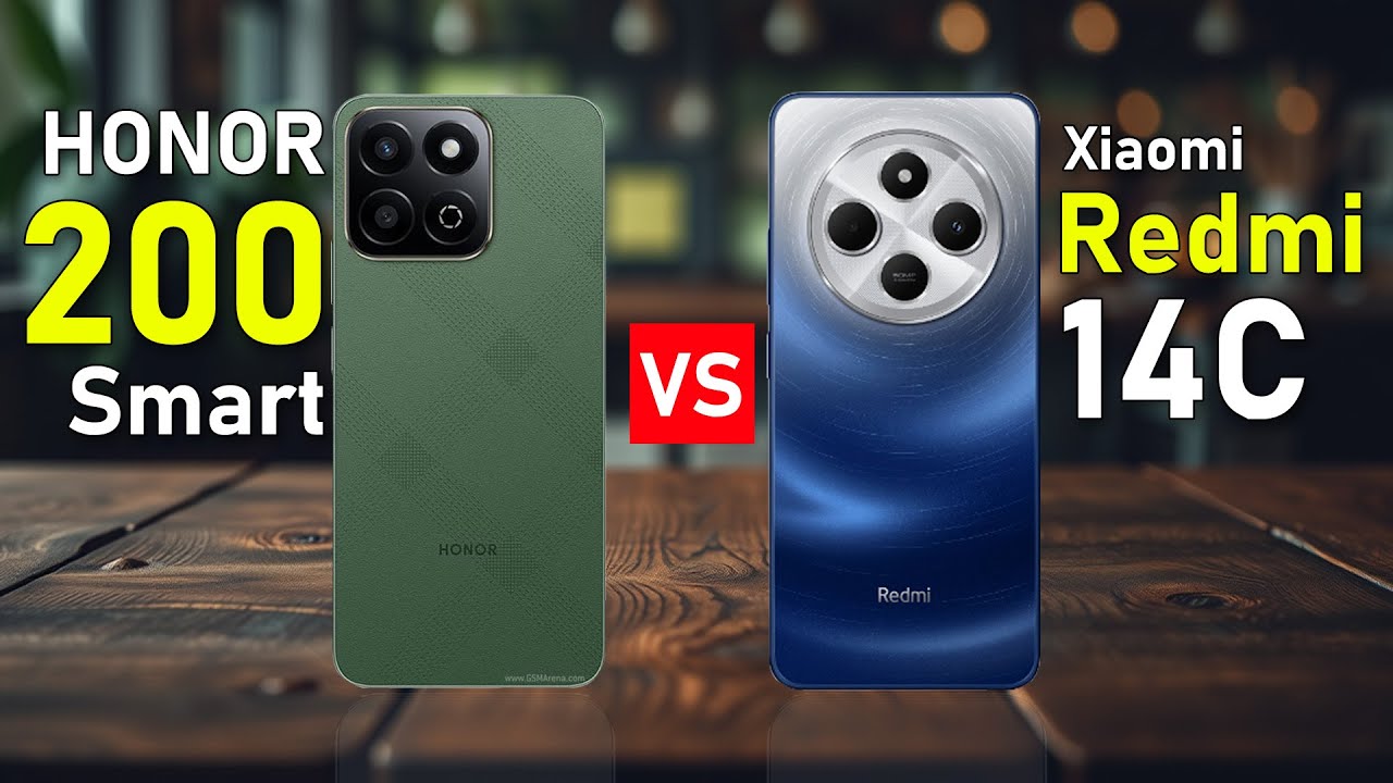 Honor 200 Smart VS Xiaomi Redmi 14C - YouTube