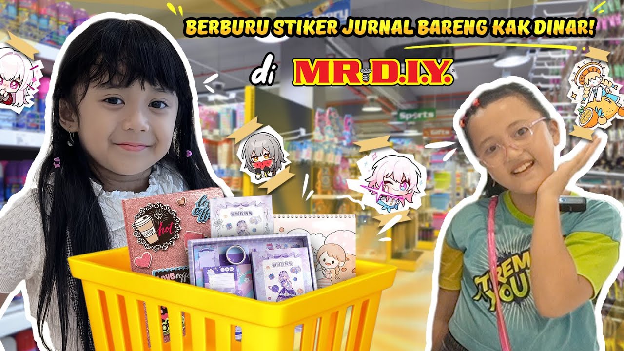 SAMANTHA BORONG PERLENGKAPAN JURNAL DAN STICKER VIRAL LUCU | BARENG KAK ...