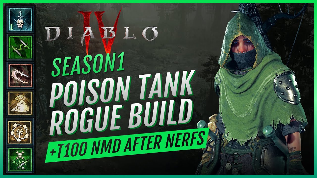 Diablo 4 | Season 2 Ready | Poison TANK Rogue BUILD + T100 ENDGAME ...