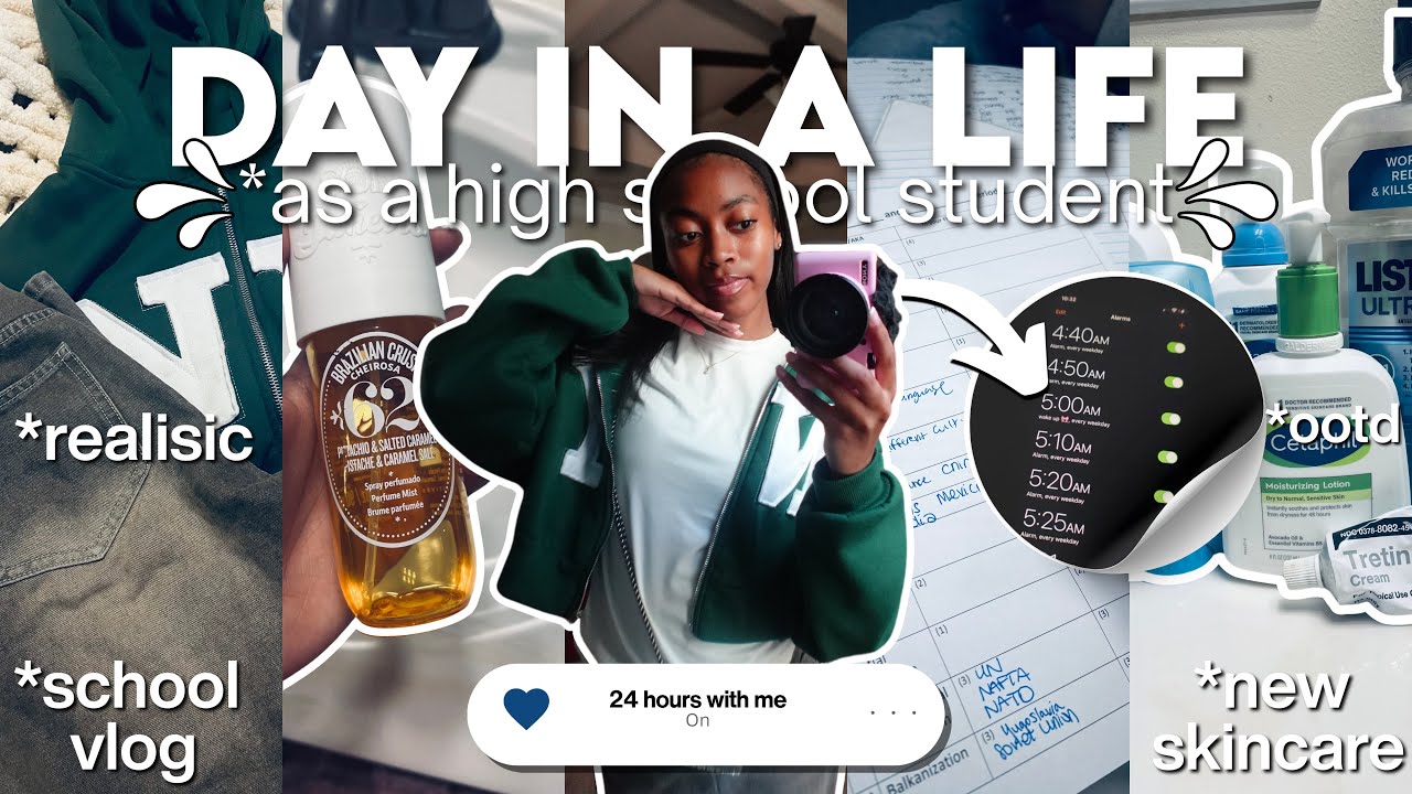 ͡★ DAY IN A LIFE *of a highschool student | GRWM, realistic, school ...
