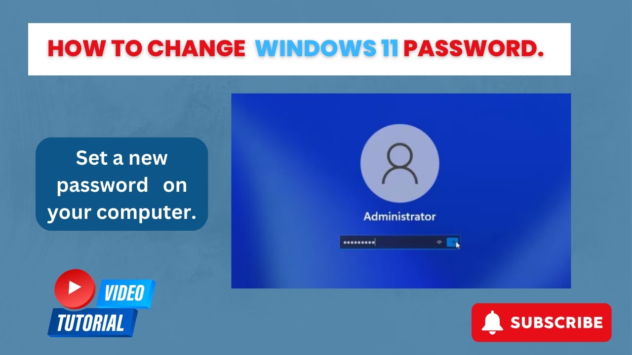 How to add Password on windows 11 | Set a new Password On your Computer ...