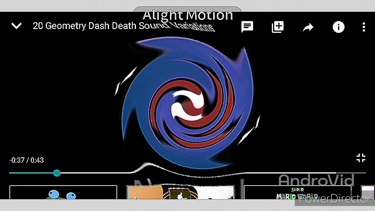 Geometry Dash Death Sound All Video Editor A-Z Multi Rendering - YouTube