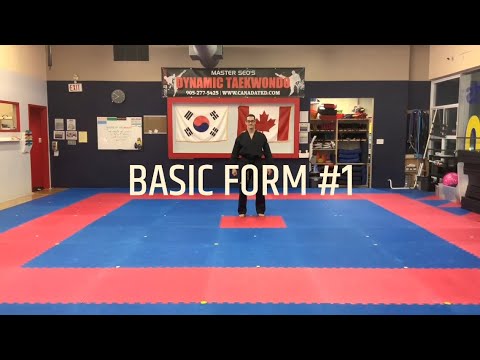 White Belt & Orange St. Belt - Basic Form #1 & #2 - YouTube