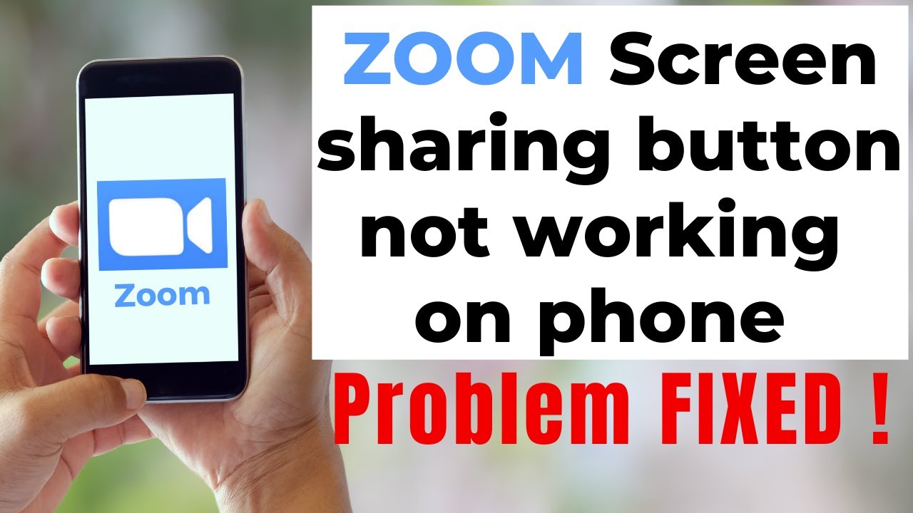 Zoom Meeting Share Screen Problem After Latest Update Fixed - YouTube