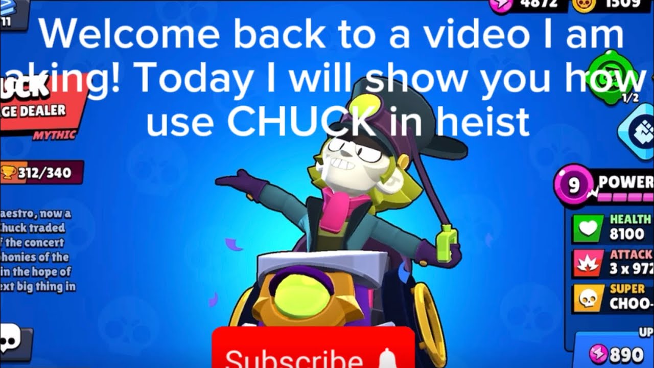 How to use CHUCK in Heist | Brawl Stars - YouTube