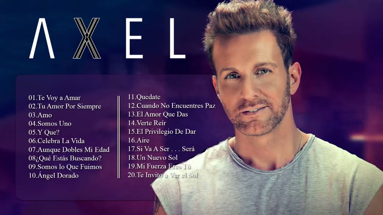 Axel Exitos - Top 20 mejores canciones del Axel - Lo mejor del ayer ...