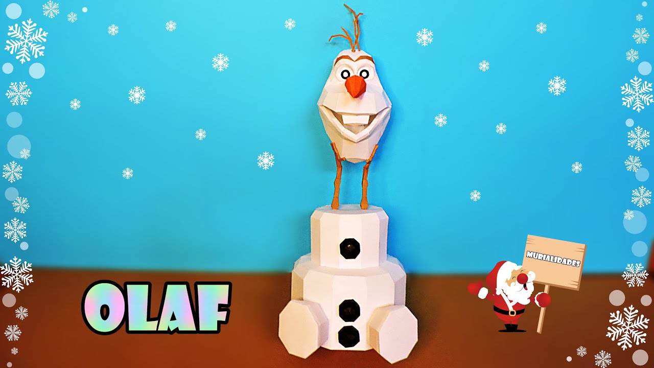 ⛄ MUÑECO DE NIEVE - OLAF DE FROZEN - MANUALIDADES DE PAPERCRAFT ...