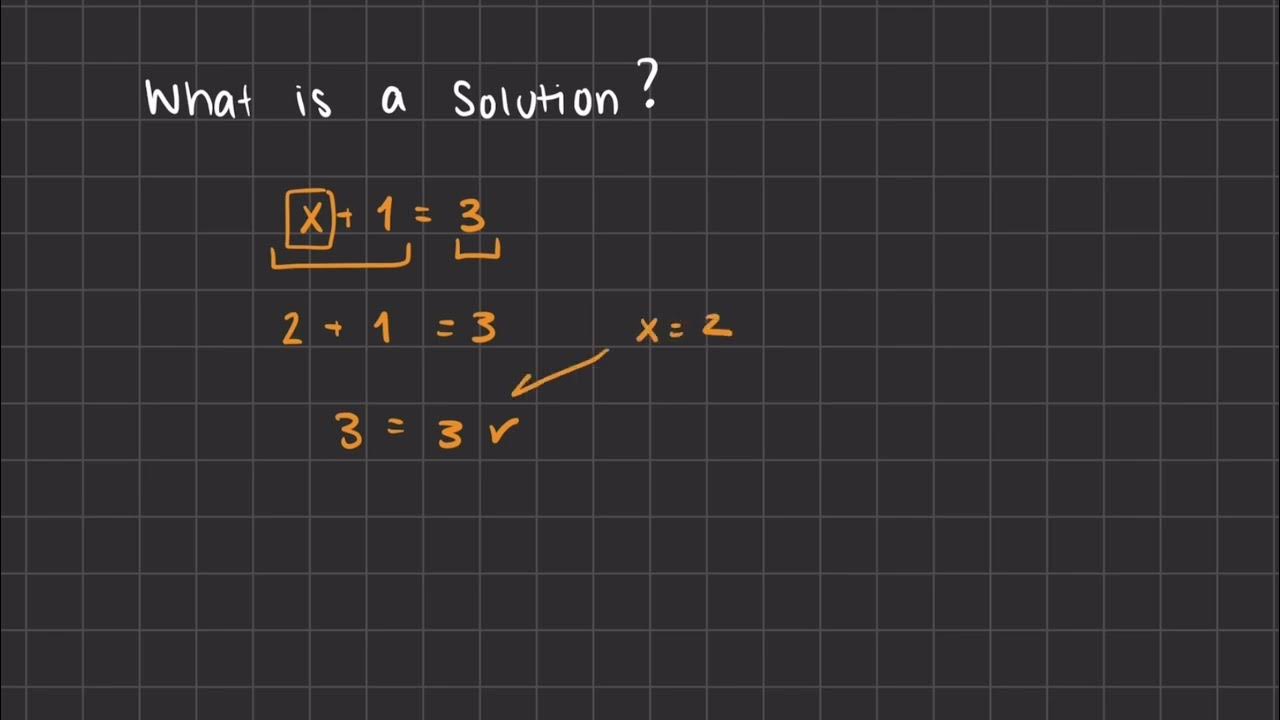 Principles of Solving Equations - YouTube