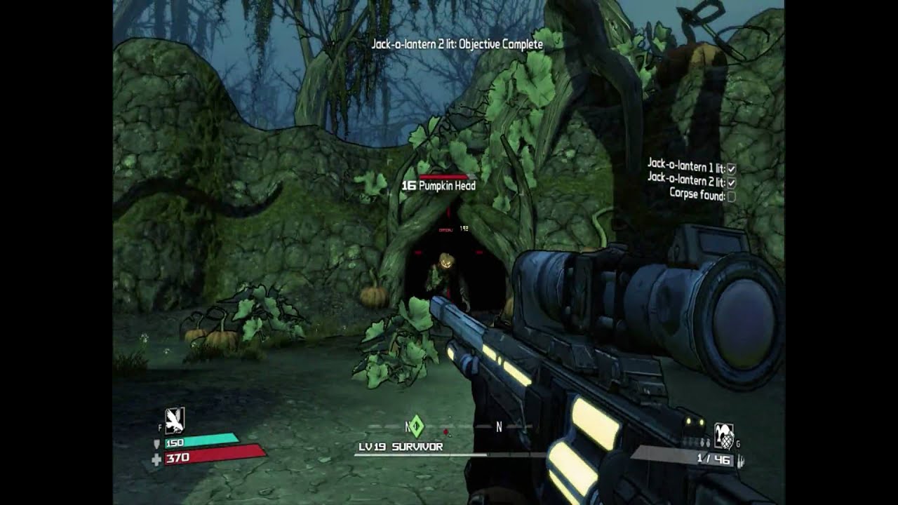 Borderlands Zombie Ilse of DR Ned - Pumpkinhead Gameplay - YouTube