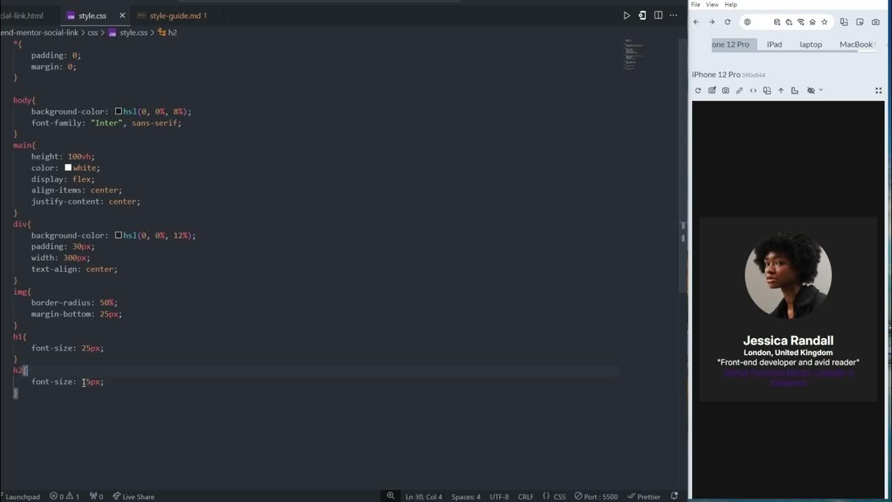 Challenges de Frontend Mentor | Primer código de HTML y CSS - YouTube