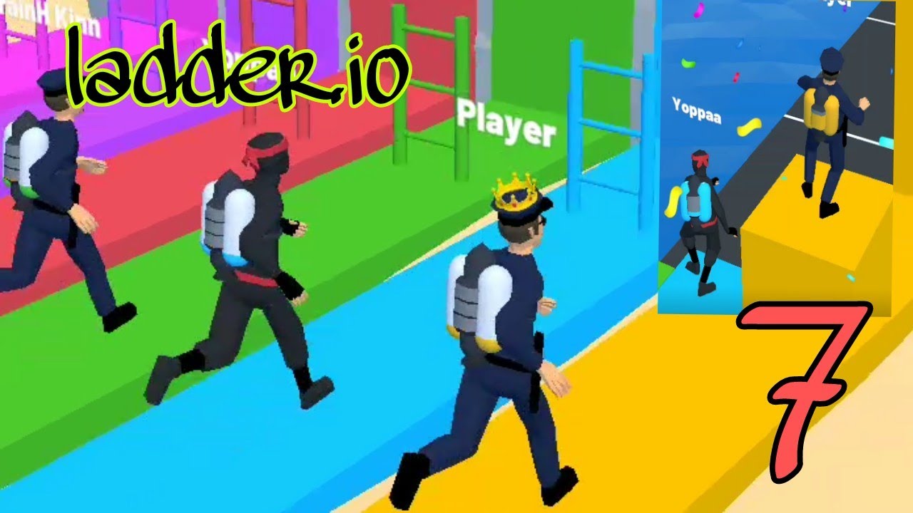 ladder.io run race through part-7 level from 85-90 - YouTube