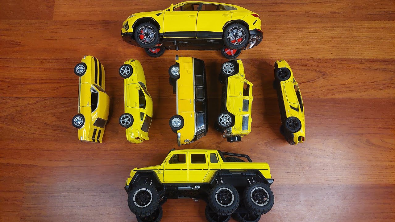 All Yellow Diecast Cars Collection Review of 1:24, 1:32 & 1:36 Scale ...